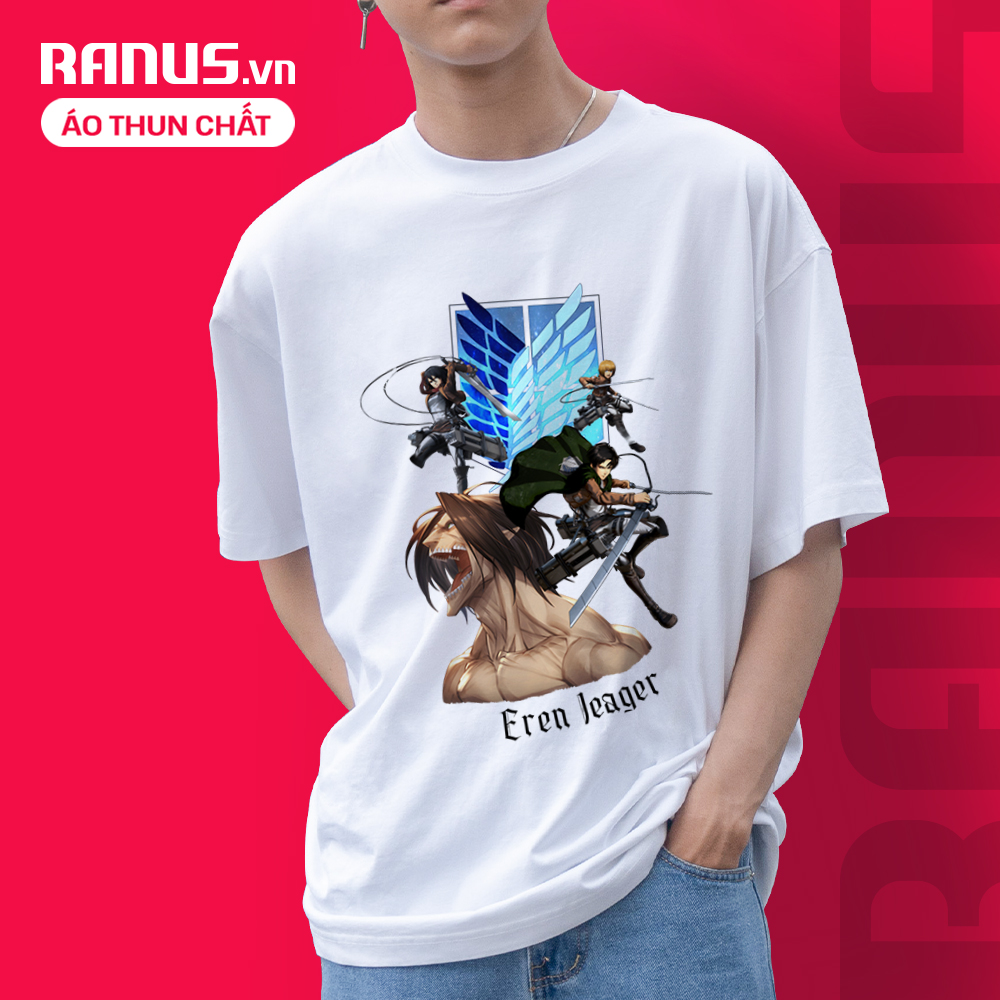 Áo thun áo attack on titan - áo thun cao cấp ranus