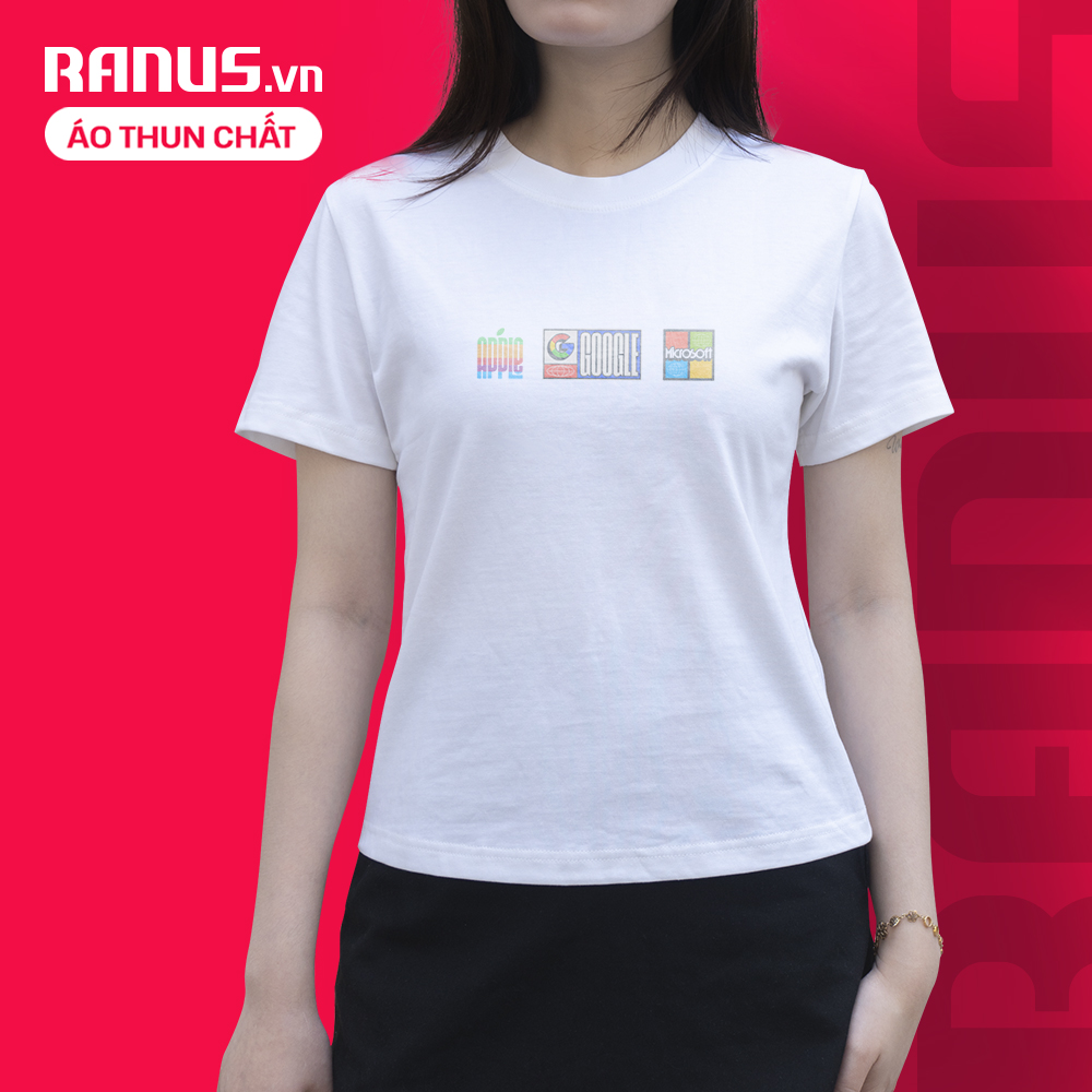 Áo thun Apple Google Microsoft Logo Vintage - áo thun cao cấp ranus