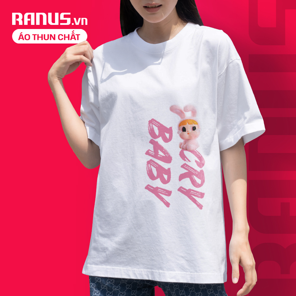 Áo thun Crybaby - Bunny BLossom - Powerpuff Girls - POP MART - áo thun ...