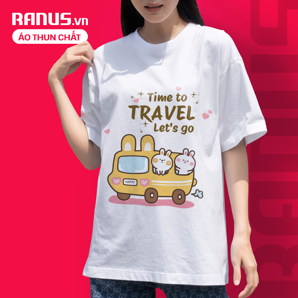 Áo thun Rabbit On Bunny Bus - áo thun cao cấp ranus