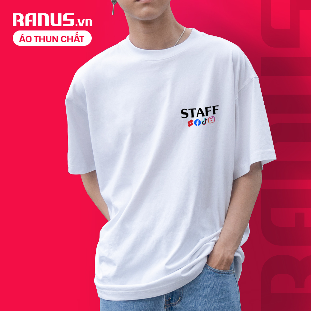 Áo thun Staff media - áo thun cao cấp ranus