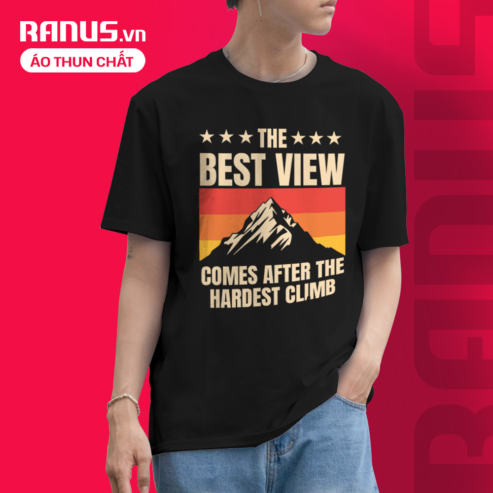 Áo thun THE BEST VIEW - MOUNTAIN - ĐỒI NÚI - áo thun cao cấp ranus